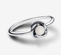 PANDORA June Birthstone Eternity Circle Ring – AGAPANTHUS