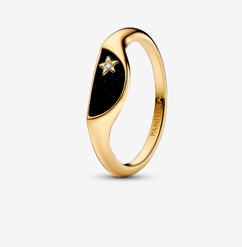 PANDORA ME Halved Enamel Singet Ring - 14k Gold – AGAPANTHUS