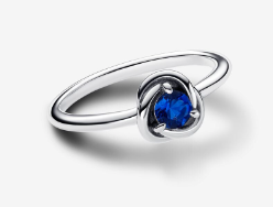 PANDORA September Birthstone Eternity Circle Ring – AGAPANTHUS